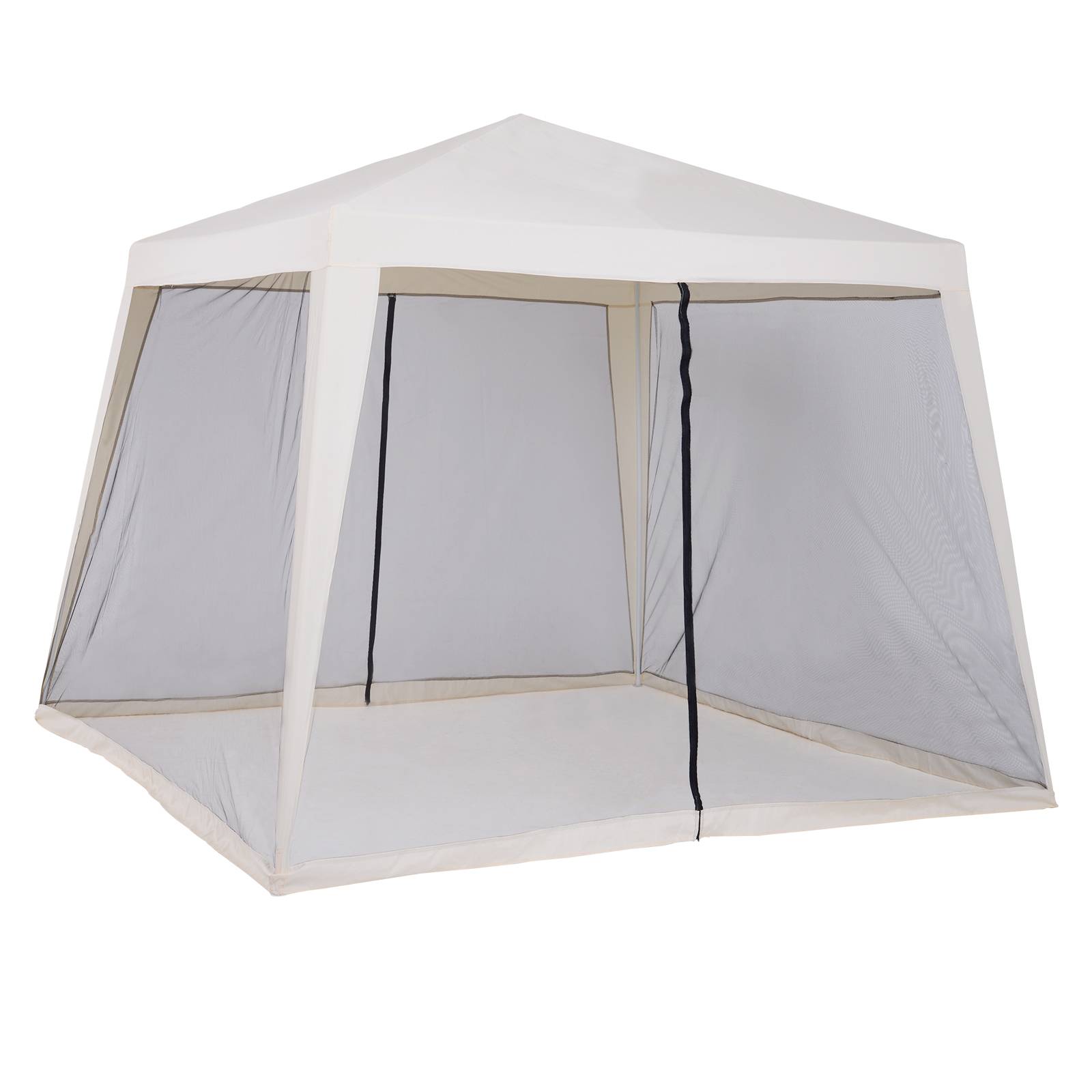 Tenda 3x3MT Bege com Rede Mosquiteira de Fecho Ziper