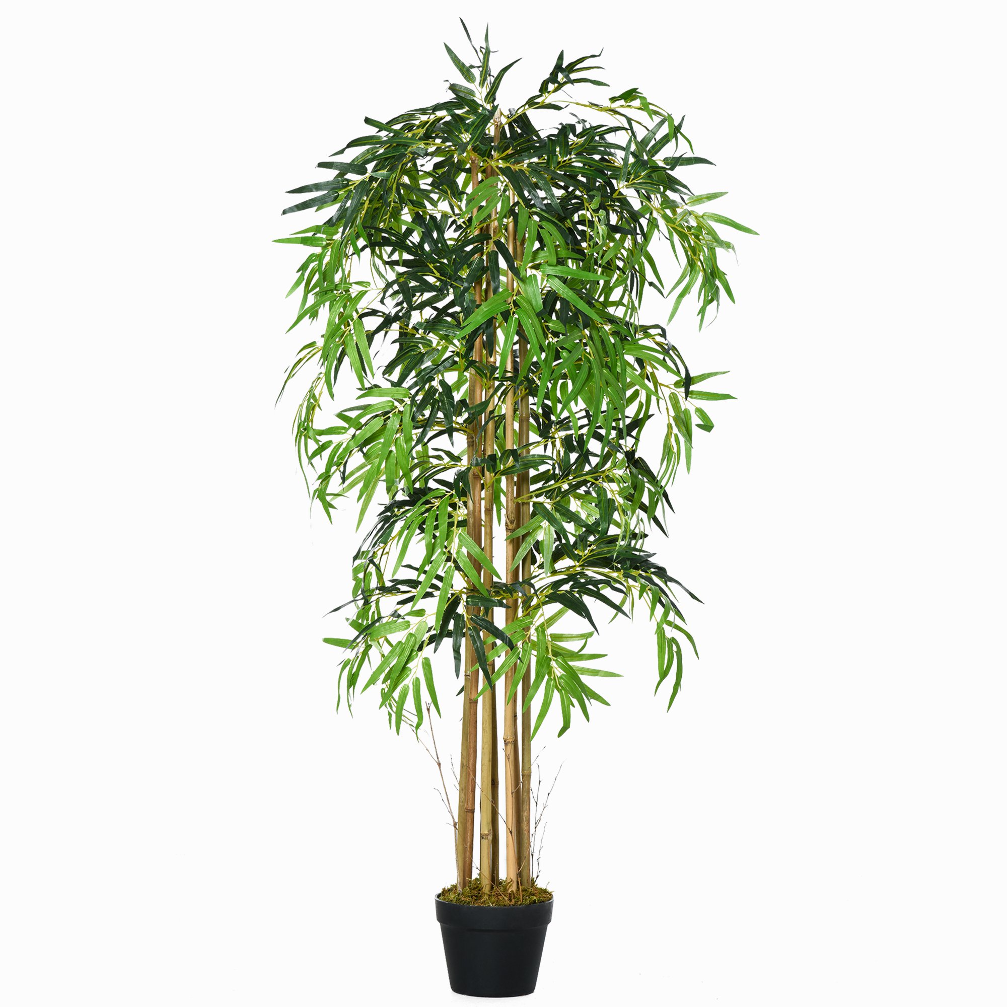 Bambu Artificial com Vaso Decorativo de 150cm, Cor Verde | Loja O Meu ...