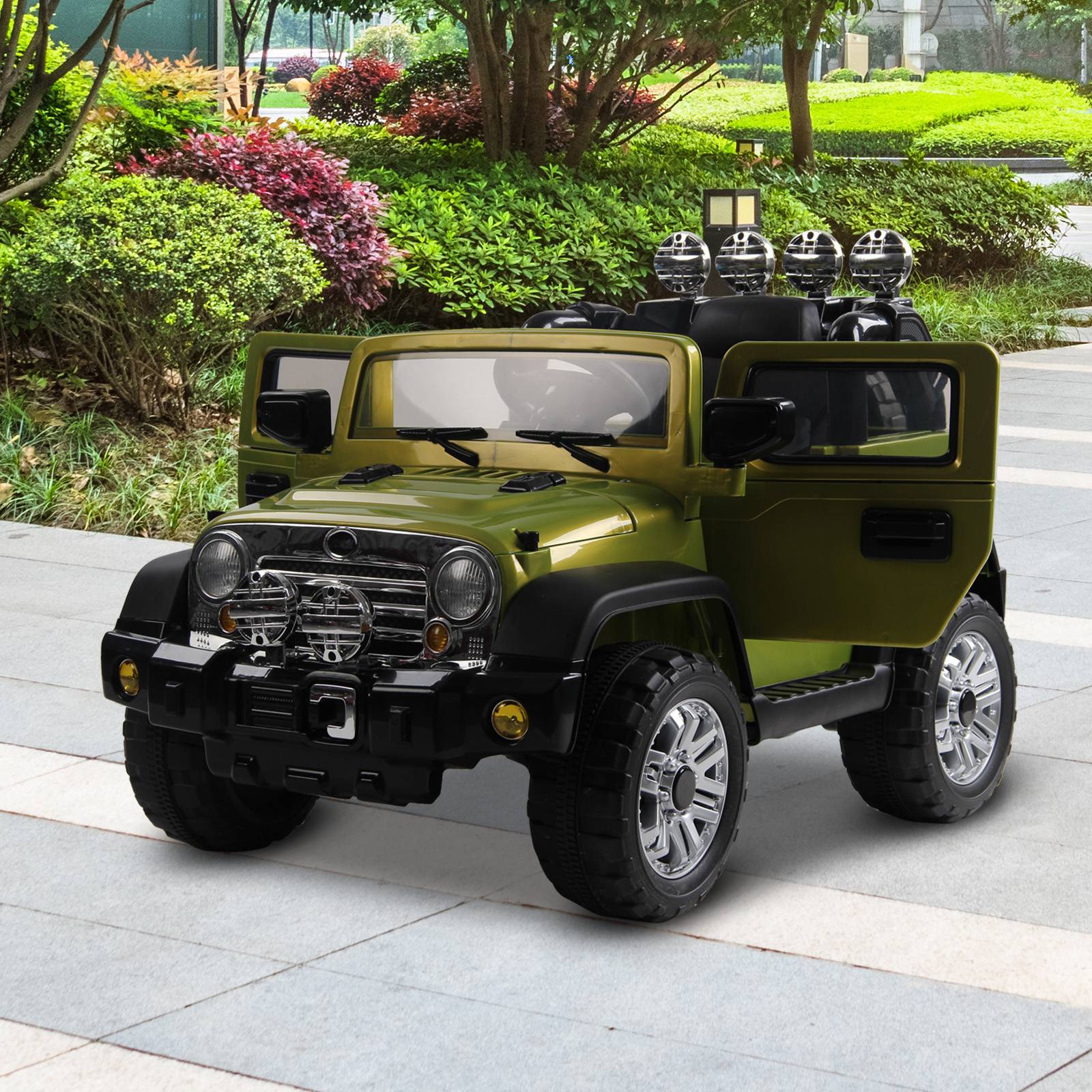 Carro elétrico para crianças acima de 3 anos com luzes e sons carrega ...