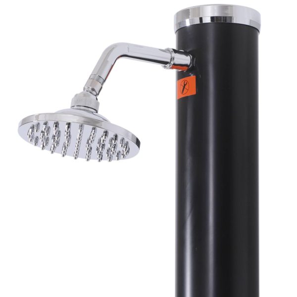 Chuveiro solar exterior em PVC Banheiro Jardim 20L Até 60 ℃ 218cm ...