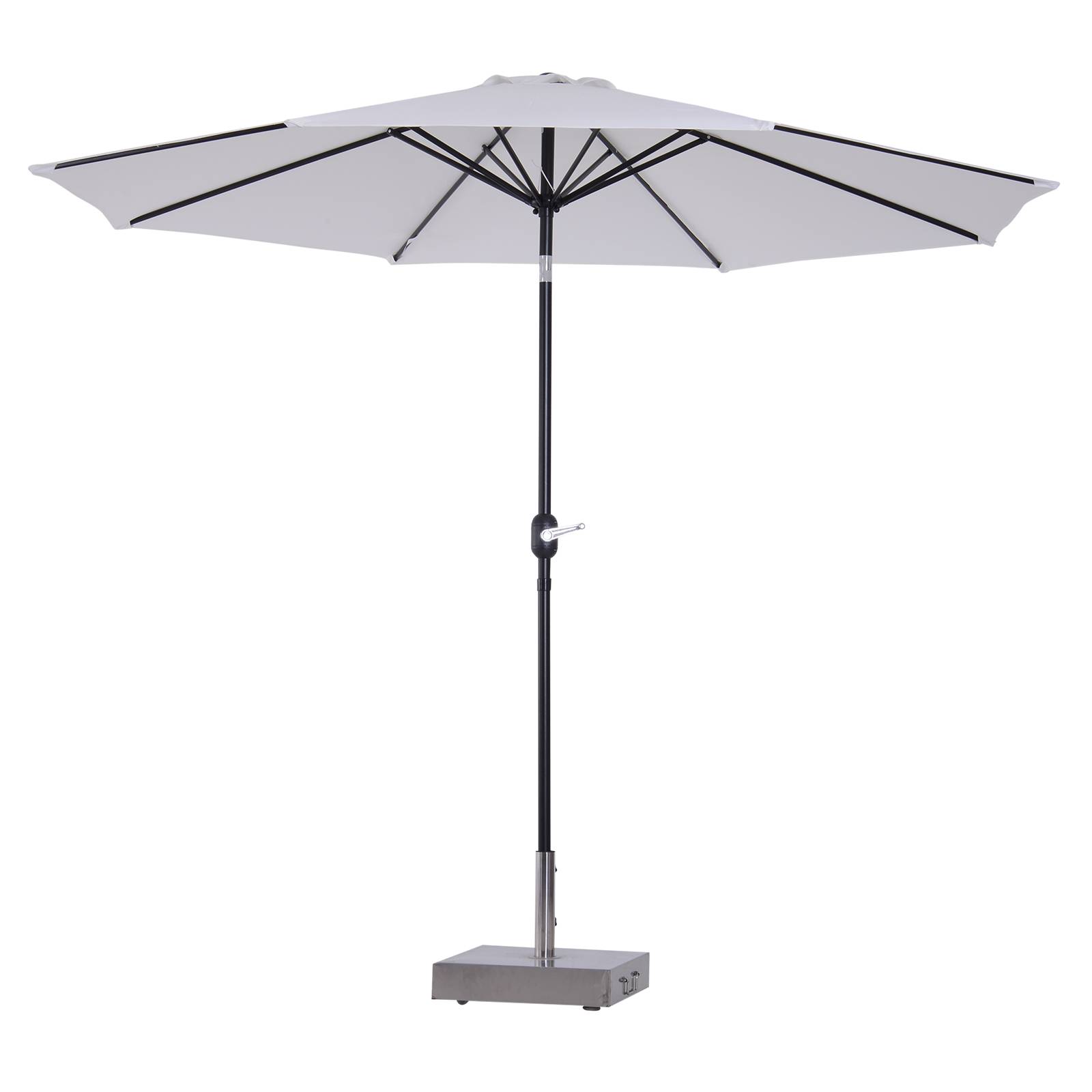 Grande guarda-sol de jardim Manivela para abrir Fácil e ângulo ...