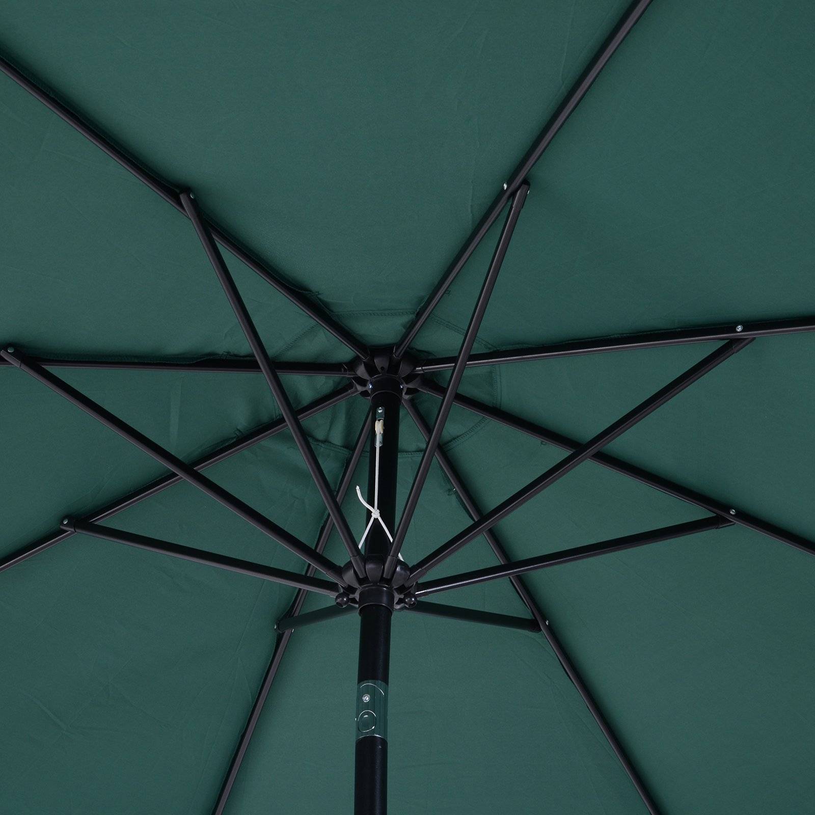 Guarda-sol grande jardim com manivela para facilitar a abertura e ...