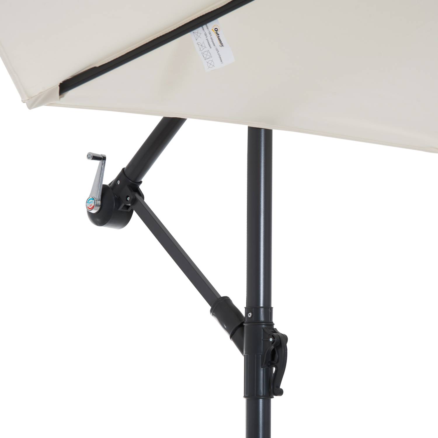 Guarda-sol grande para jardim Φ300 x 260 Al cm Creme Branco | Loja O ...