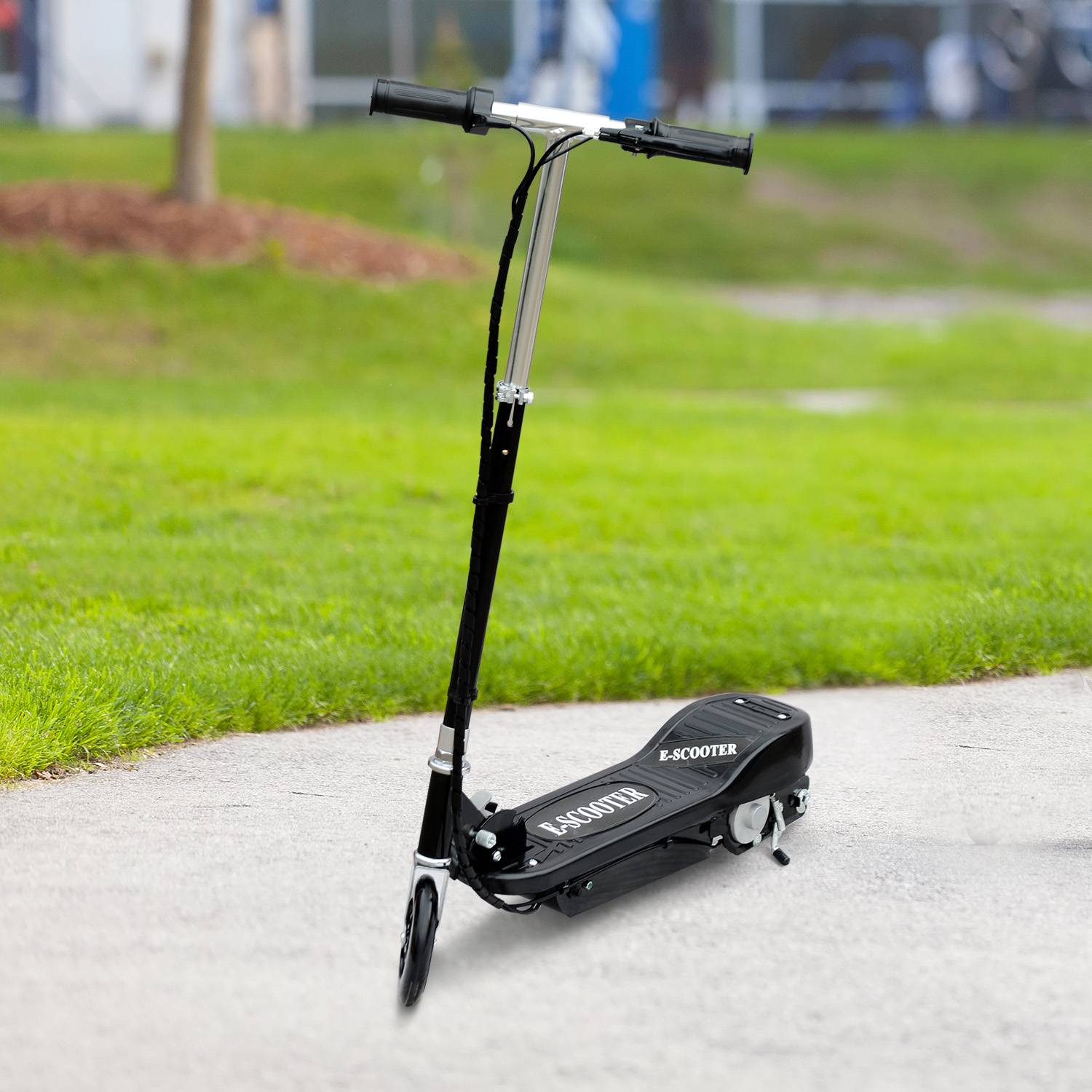 HomCom® Trotinete Eléctrico Dobrável Tipo Scooter com Guiador Ajustável ...