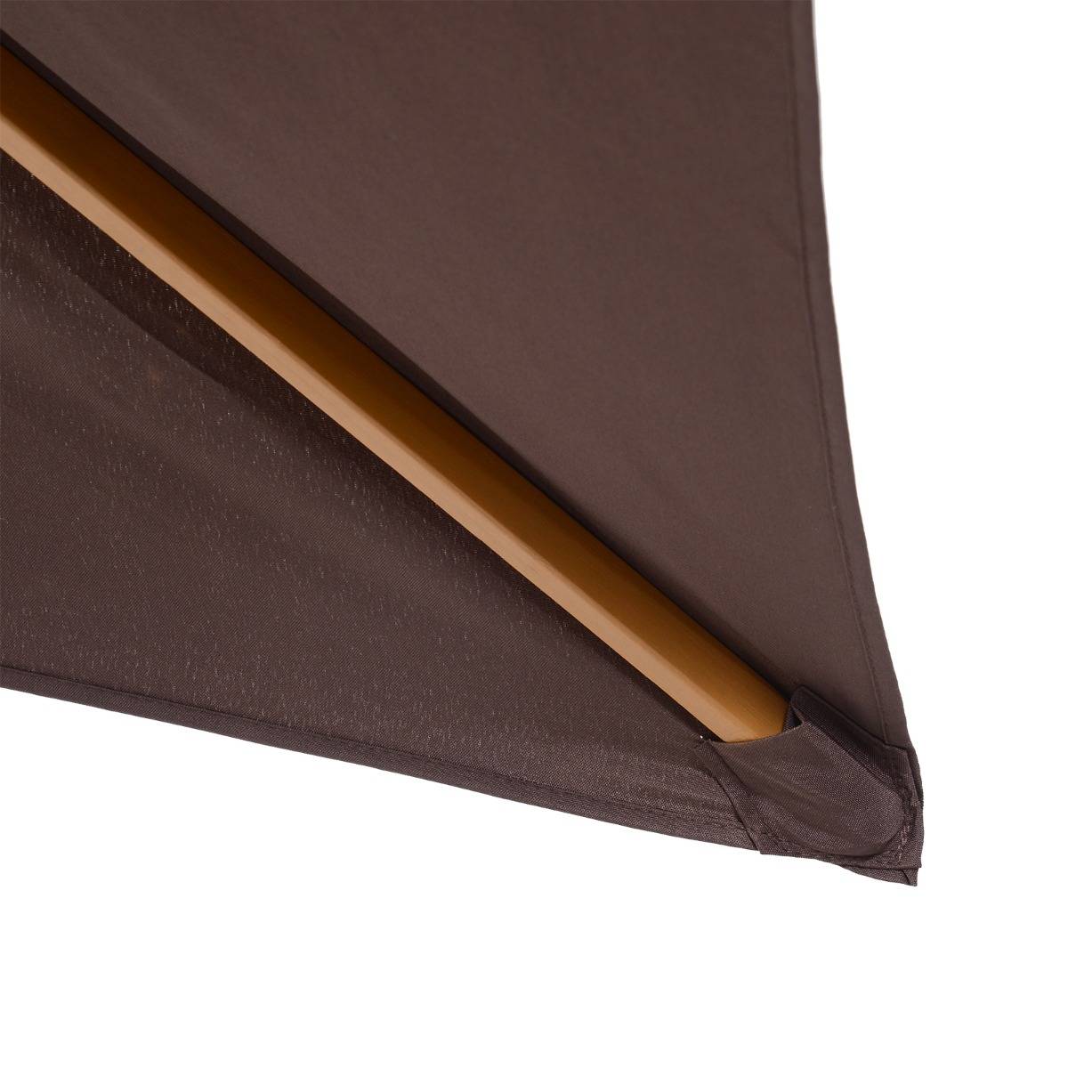 Guarda-sol para Varanda Pátio e Jardim - Mastro de Madeira - Cor ...